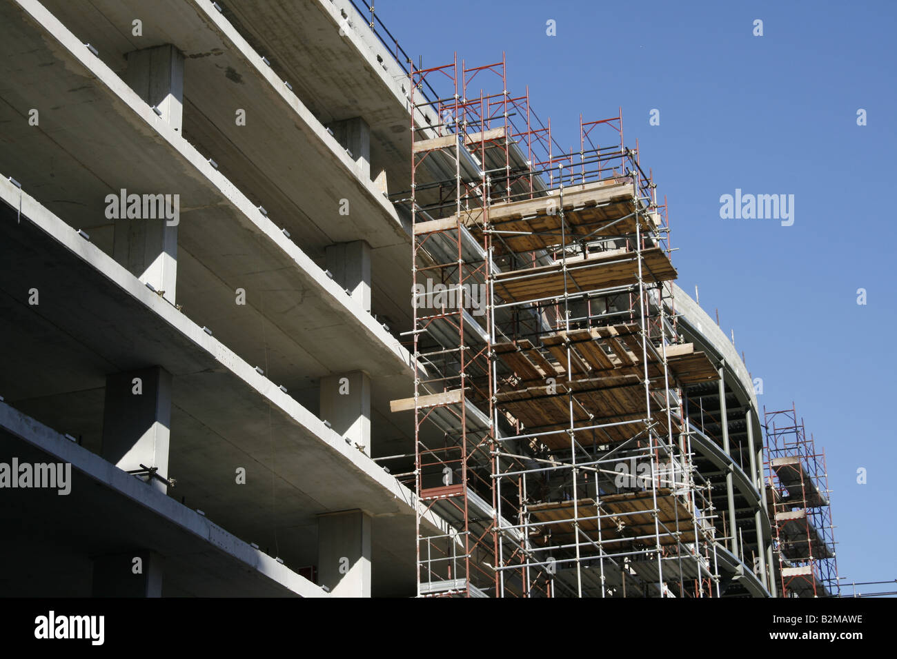 high rise car park under construction Stock Photo - Alamy