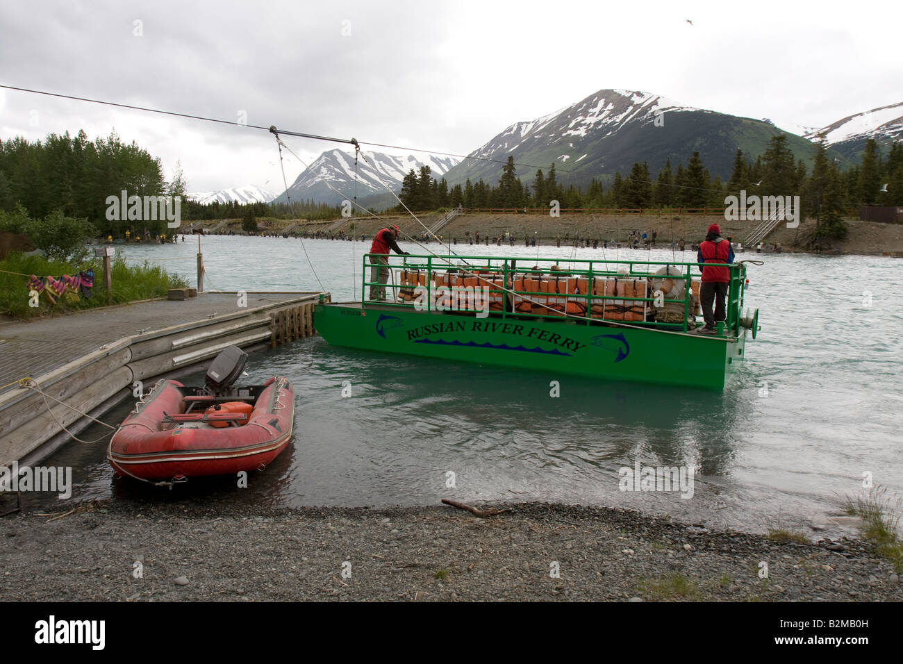 Russian River Ferry at confluence of the Russian and Kenai Rivers ...