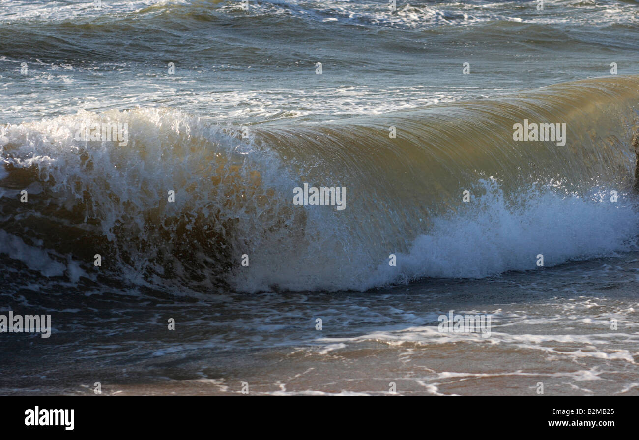 Sea surf great wave break on coastline Stock Photo - Alamy
