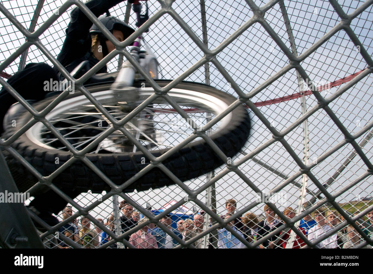 Extreme Globe Rider Heidi performing at the Victoria Park Seafront ...