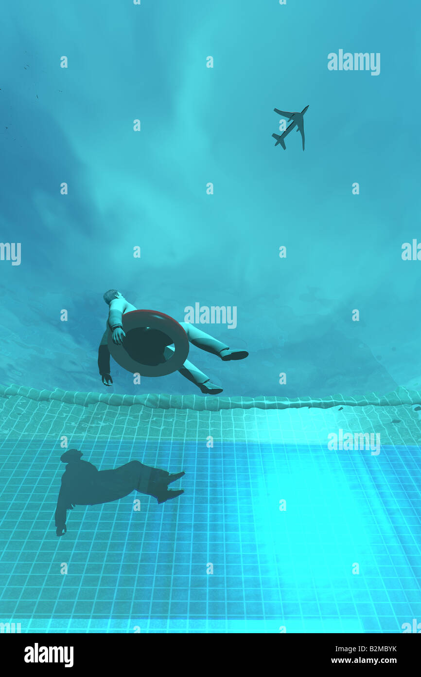 Swimming pool tube overhead hi-res stock photography and images - Alamy