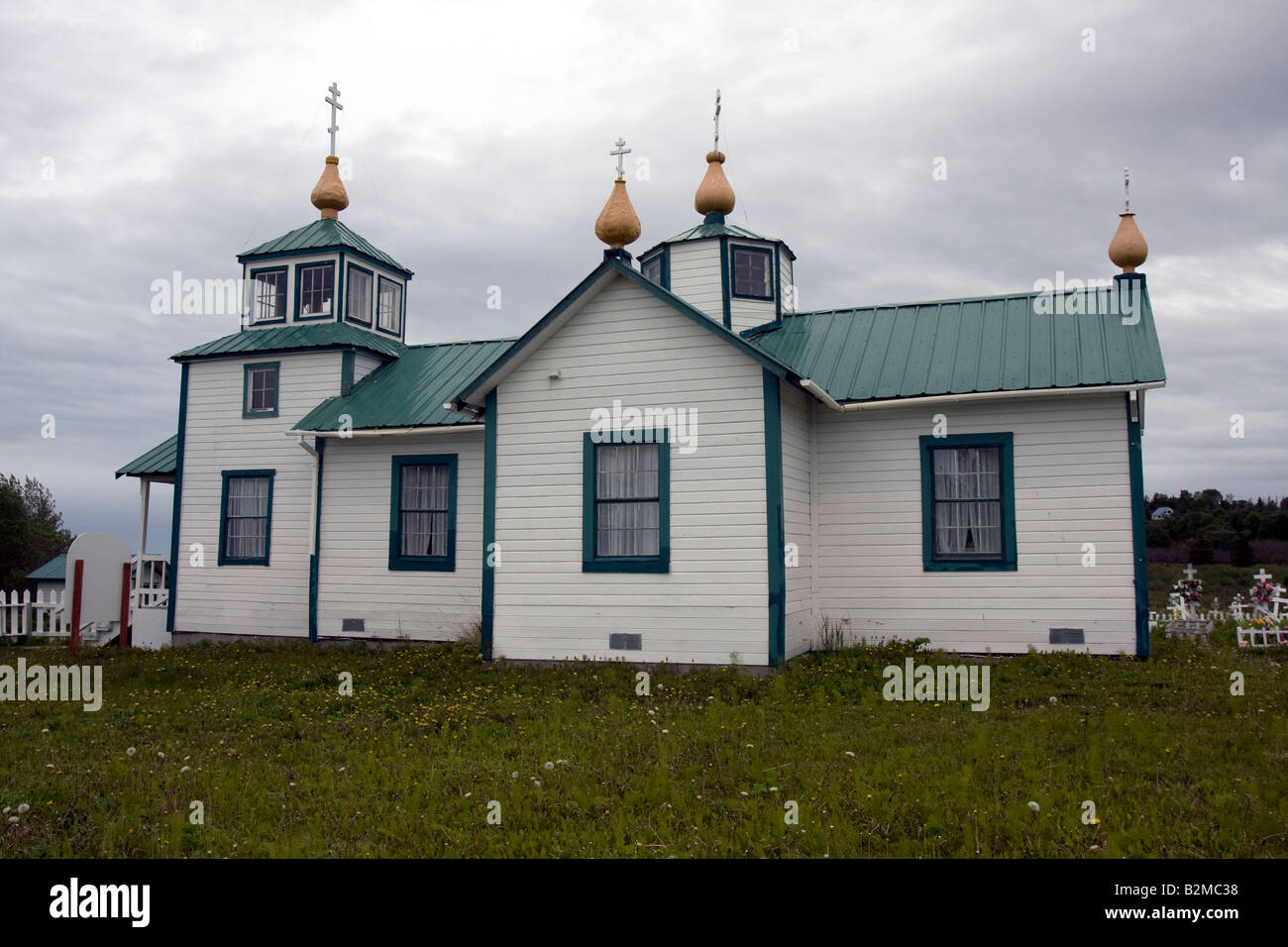 Russian Orthodox Church in Ninilchik on Cook Inlet, near Homer, Alaska ...