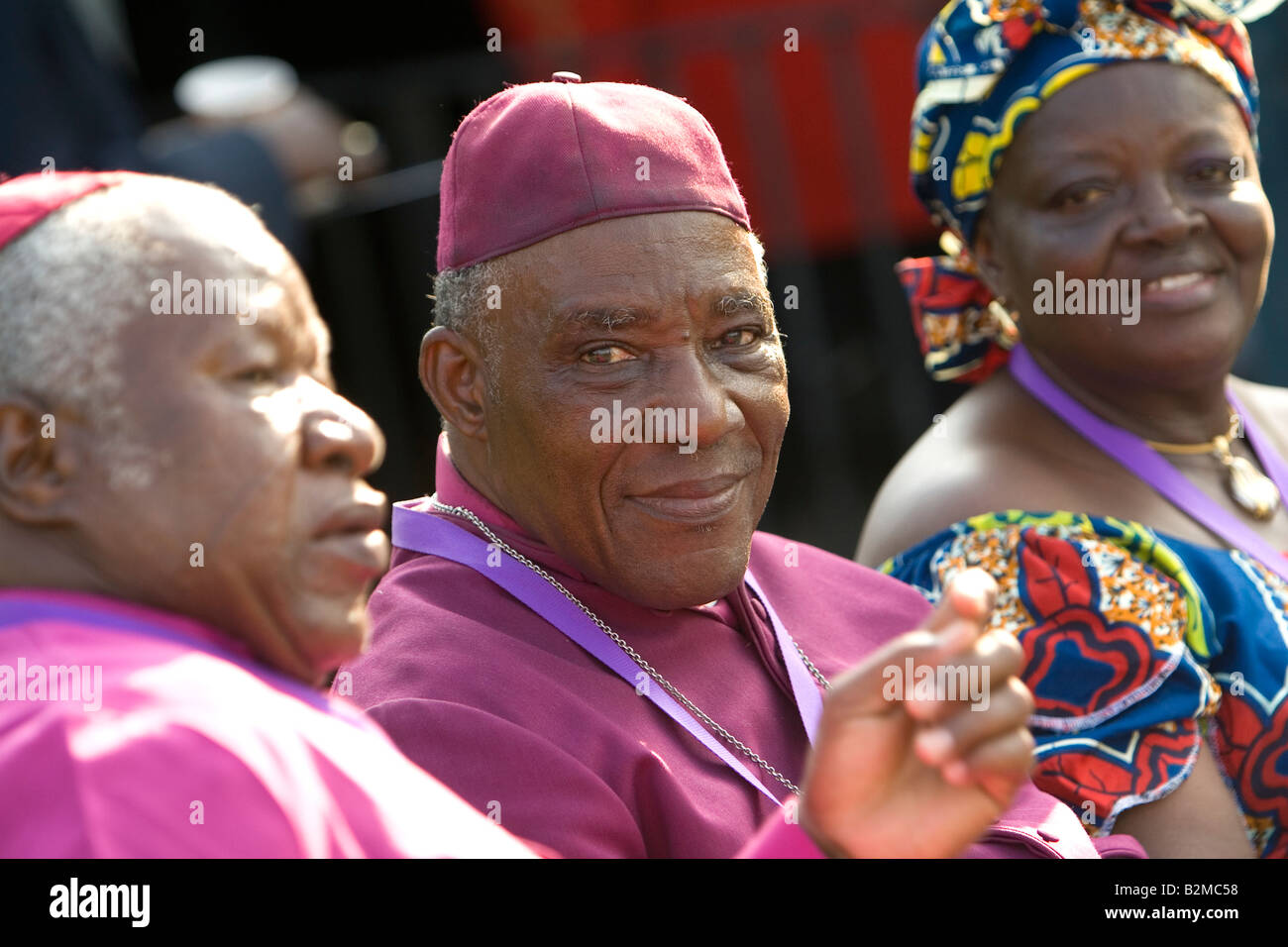 Bishop Emmanuel Arango of West Africa left Bishop Samuel Sao Gbonda of ...