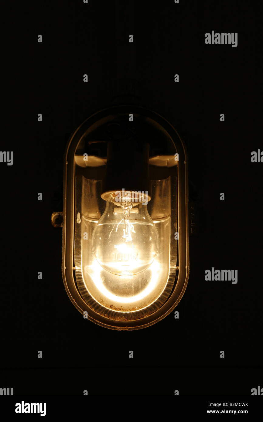 one bright bulb light Stock Photo - Alamy