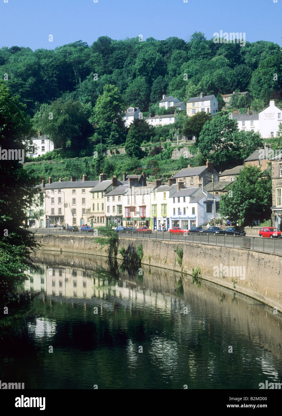 Matlock Bath Derbyshire England UK town hillside houses Stock Photo - Alamy