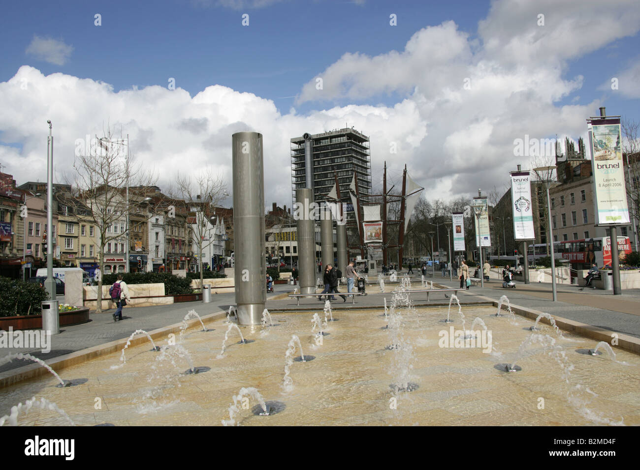 City of Bristol, England. Bristol’s city centre civic square, The ...