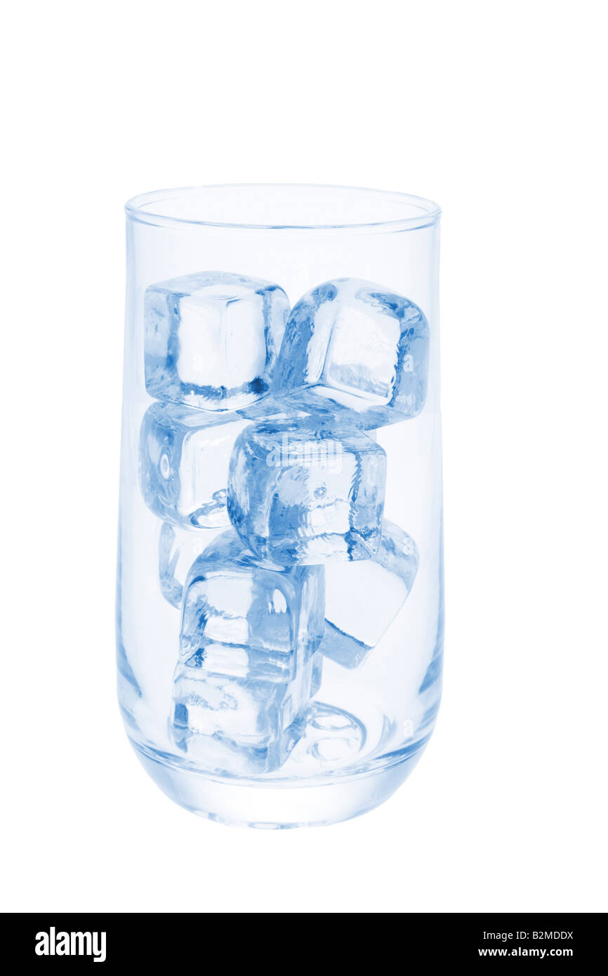 Glass of ice cubes hi-res stock photography and images - Alamy