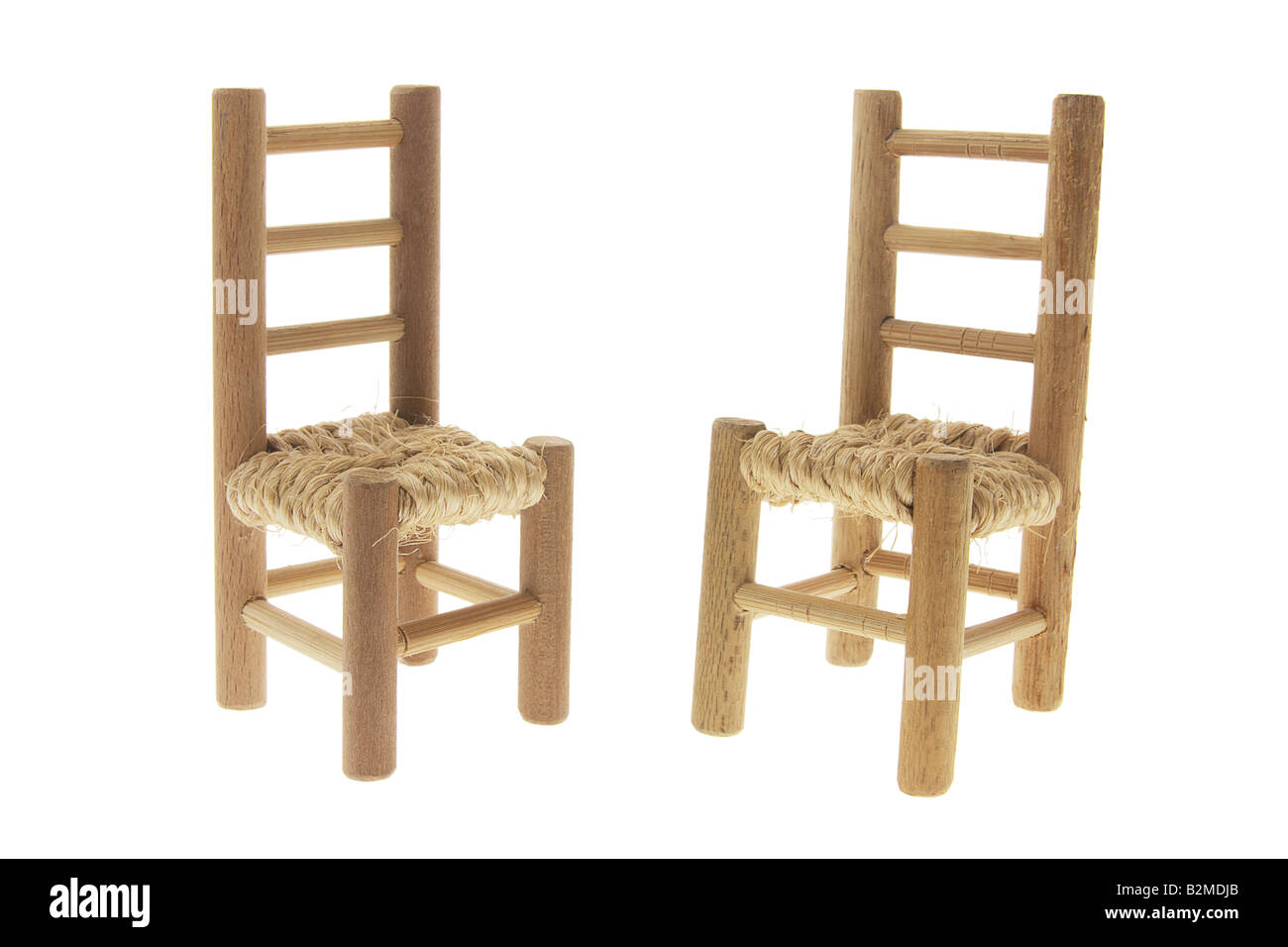 Miniature Wooden Chairs Stock Photo - Alamy