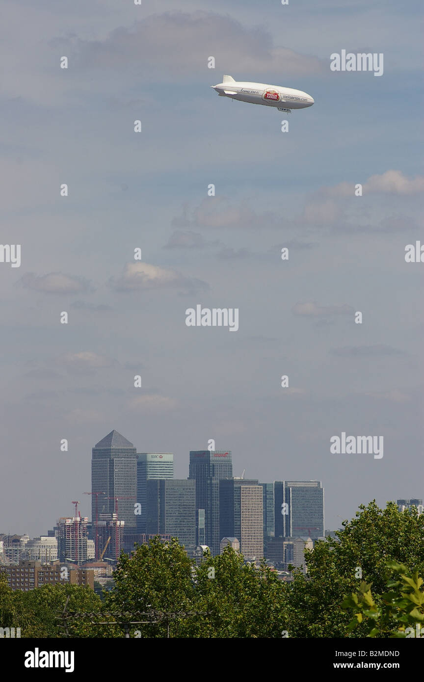 zeppelin Airship over London Stock Photo - Alamy