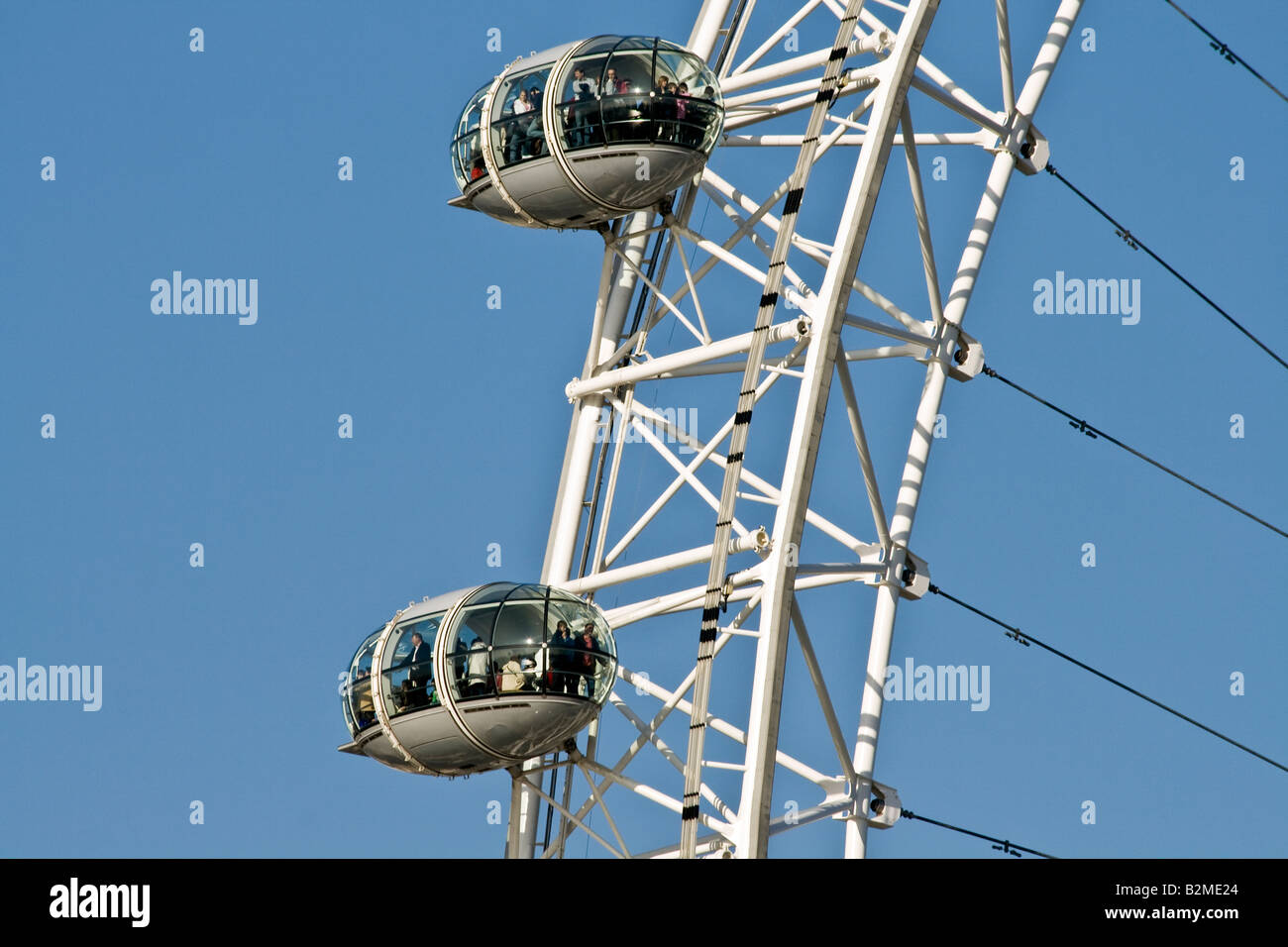 People riding on the London Eye Stock Photo - Alamy