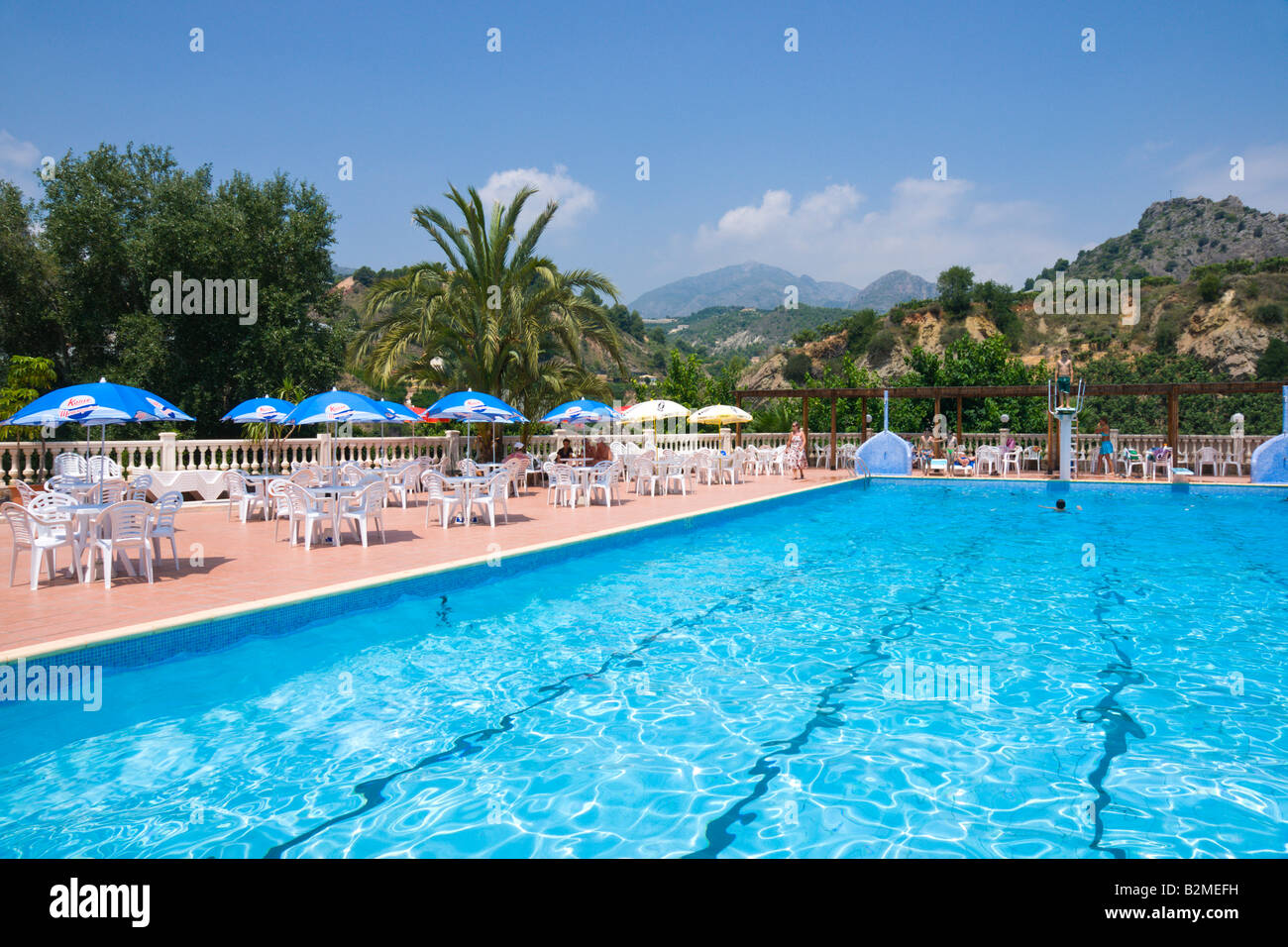 Costa Blanca Spain Fuentes d'Algar or Fonts d'Algar the village resort ...