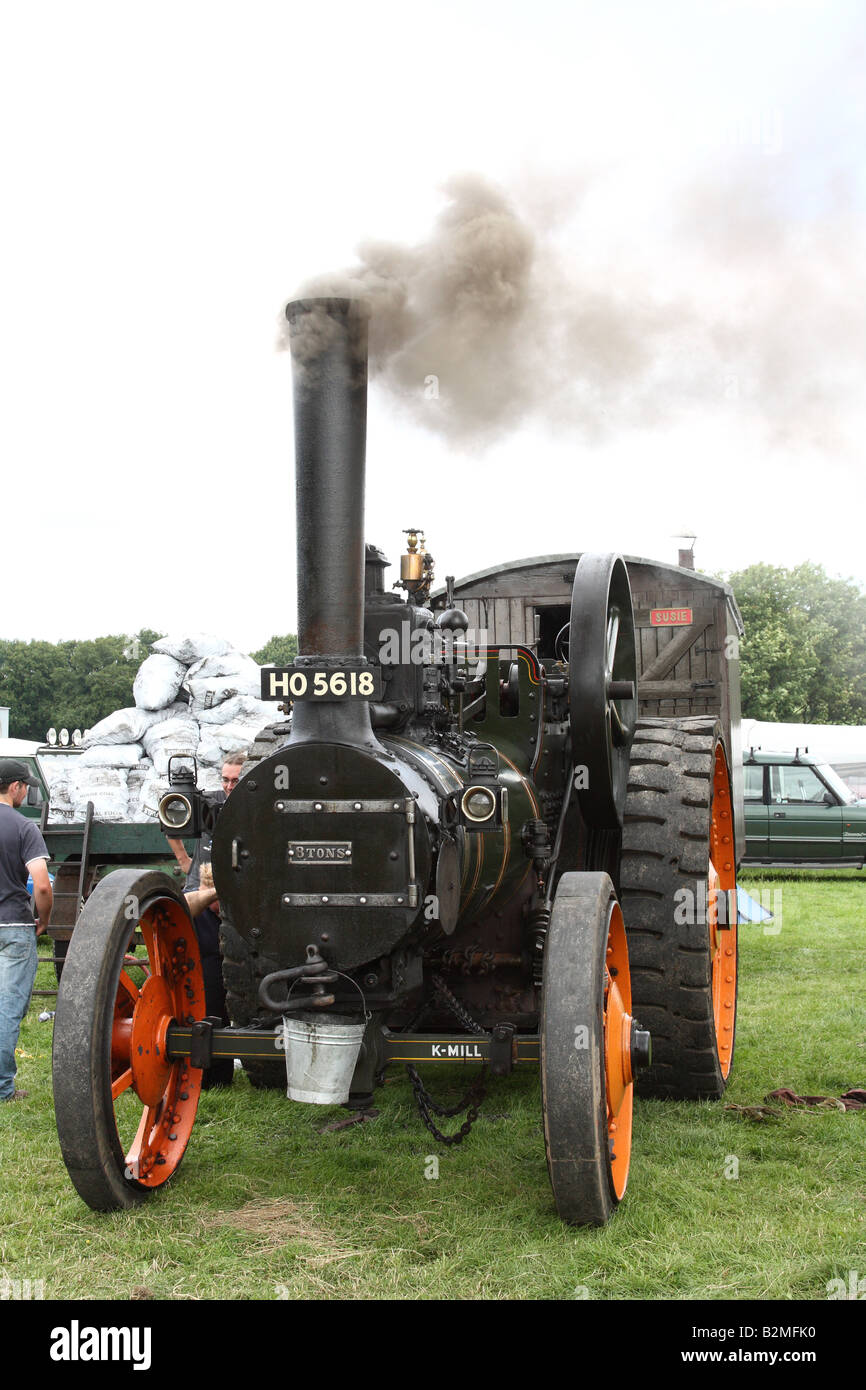 A steam traction engine at the Cromford Steam Engine Rally 2008 Stock ...