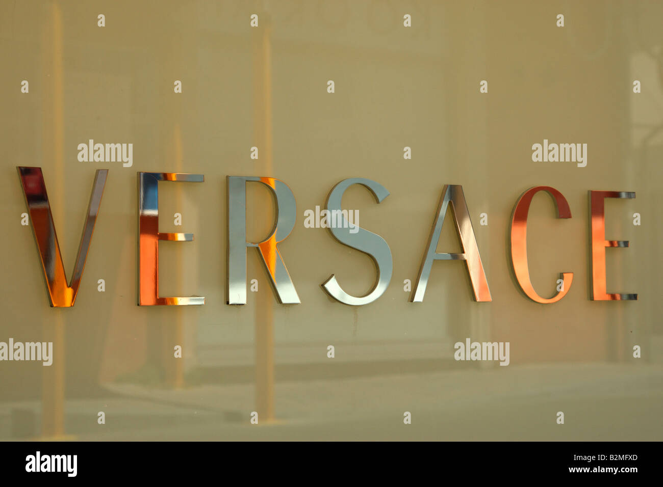 Versace shop shop sign signage hi-res stock photography and images - Alamy