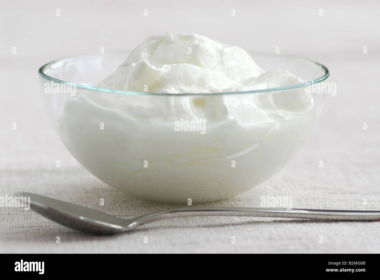 Milk yogurt in a bowl hi-res stock photography and images - Alamy