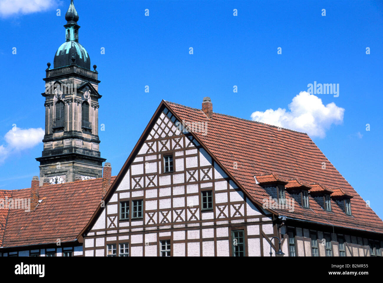 Historic centre, Muhlhausen, Germany, Europe Stock Photo - Alamy