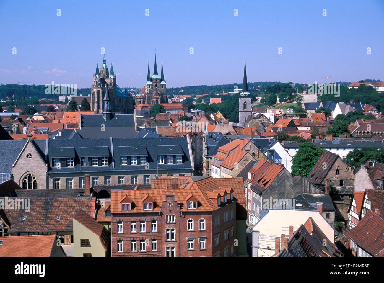 Cityscape, Erfurt, Germany, Europe Stock Photo - Alamy