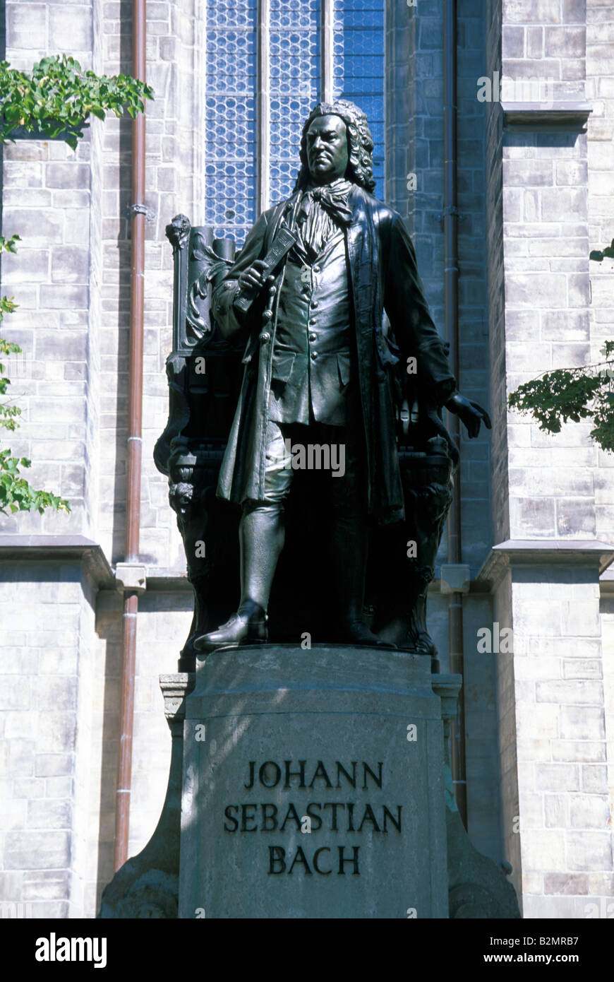Johann Sebastian Bach monument, Lipsia, Germany, Europe Stock Photo - Alamy