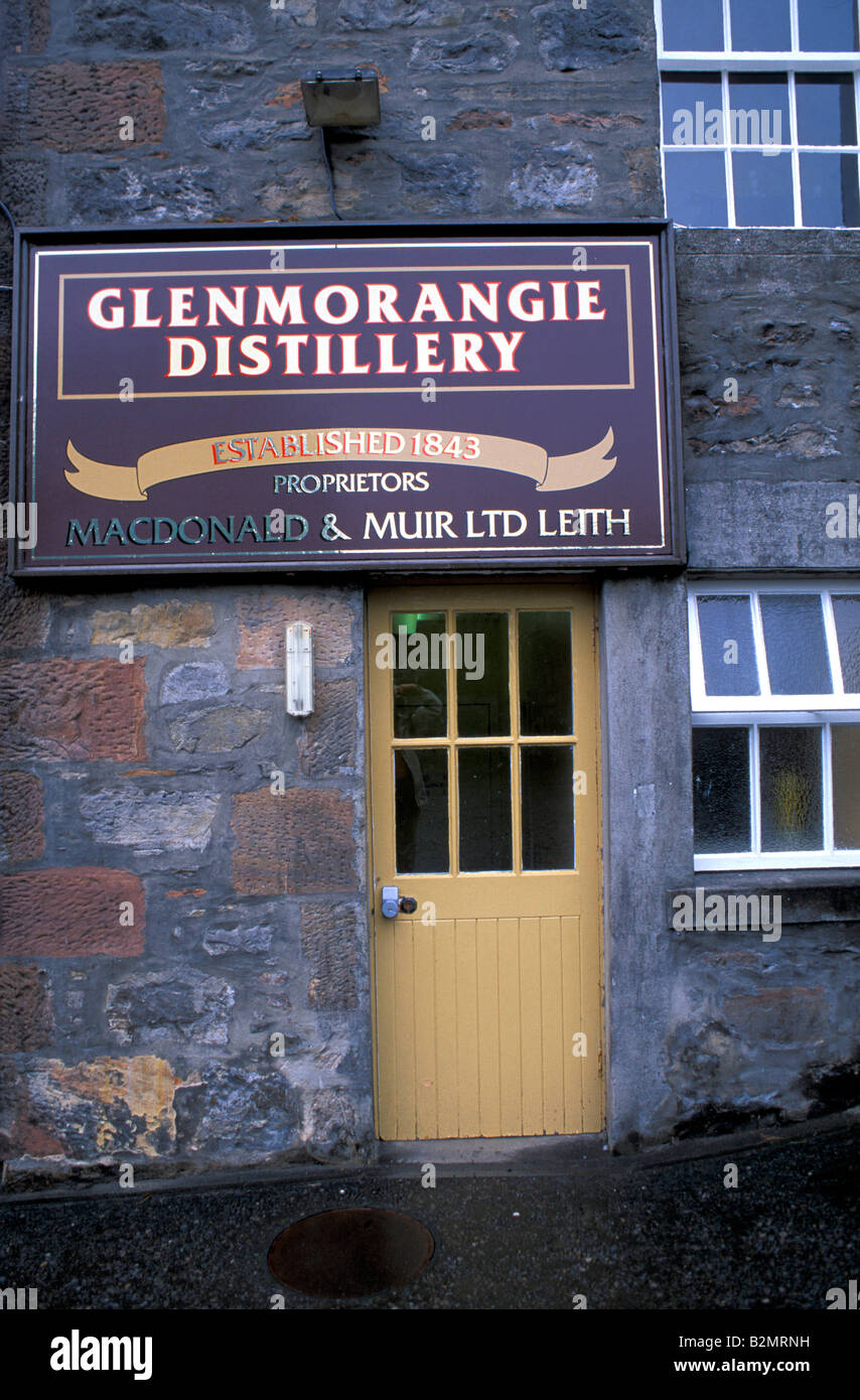 Sign, Glenmorangie distillery, Tain, Scotland, United Kingdom, Europe ...