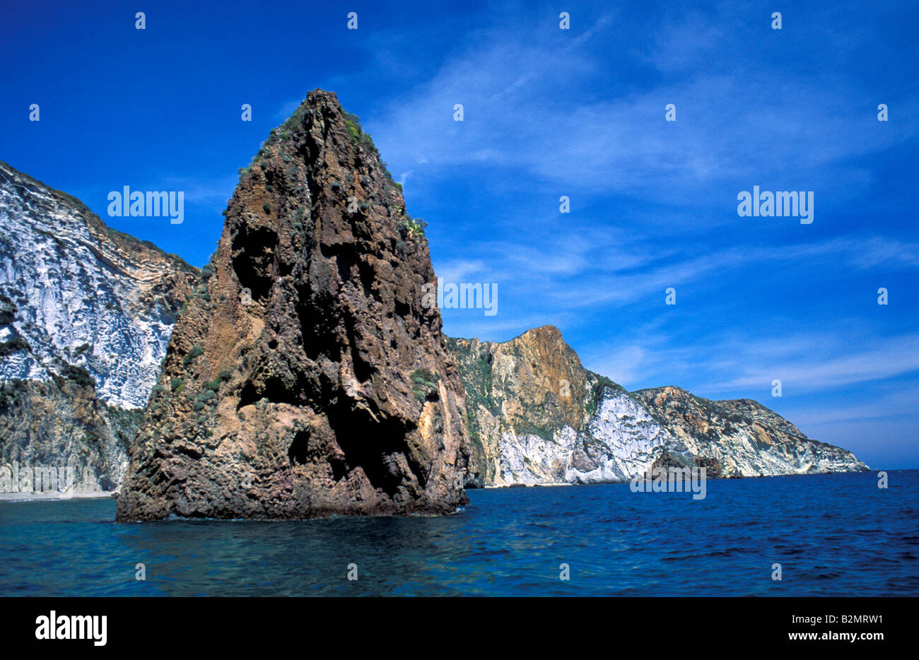 East coast, Ponza island, Lazio, Italy Stock Photo - Alamy