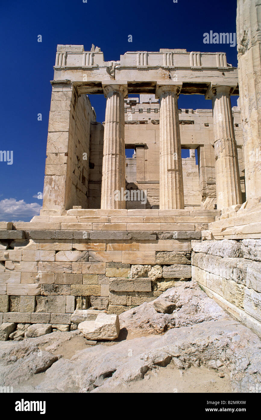 Greece, Athens, Acropolis, Propylaea Stock Photo - Alamy