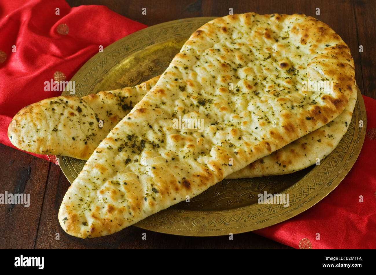 Naan bread Asia Food Stock Photo - Alamy