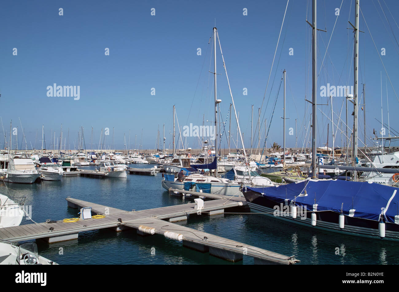Lanzarote puerto calero harbour hi-res stock photography and images - Alamy