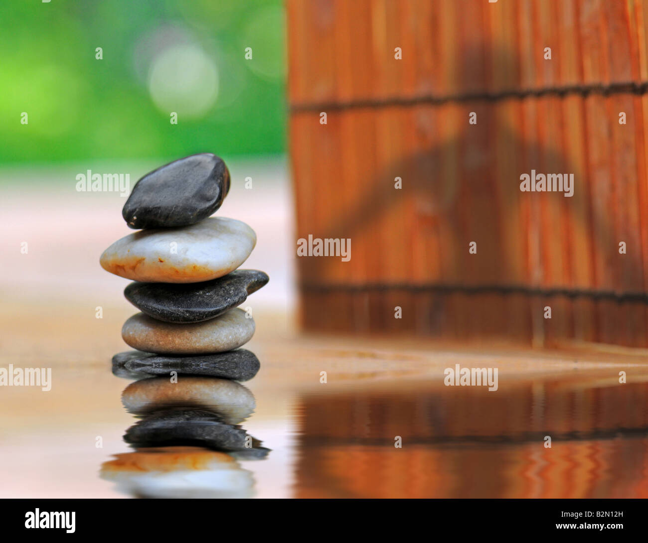 Shadow of woman relaxing on screen in garden Stock Photo - Alamy