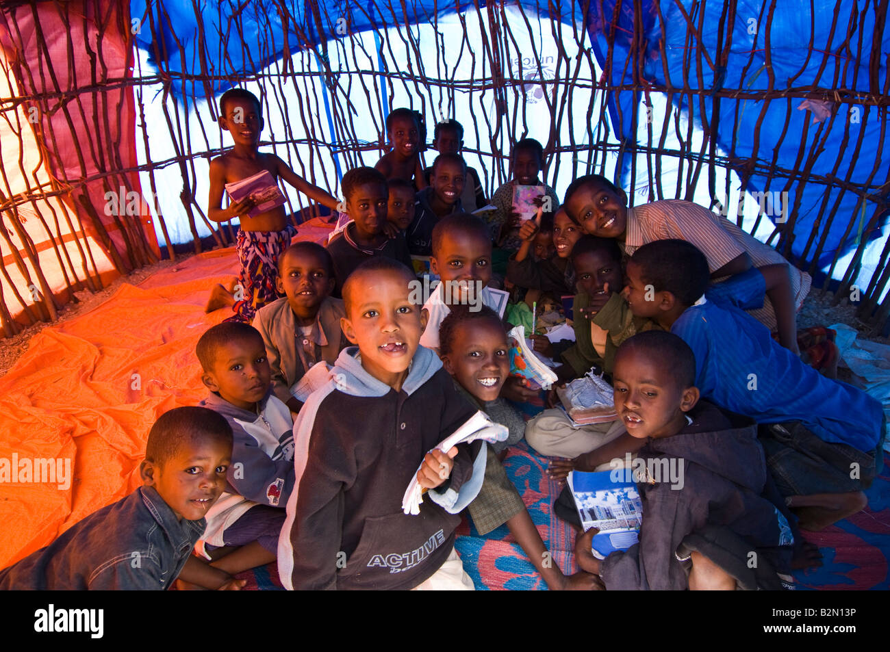 Life in a Somali refugee camp in Somali Region, Ethiopia, Africa Stock ...