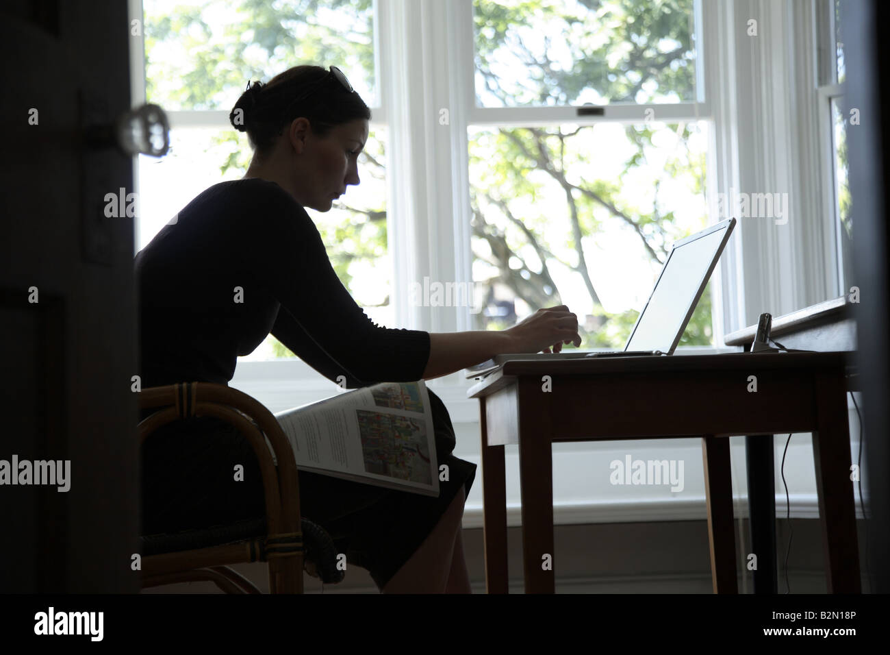 woman ordering online with credit card Stock Photo - Alamy