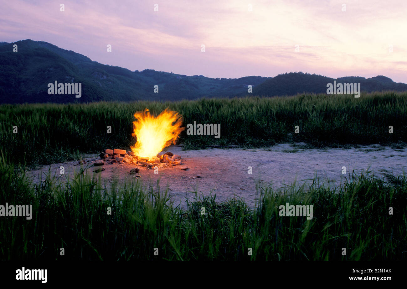 little volcano, portico di romagna, Italy Stock Photo - Alamy