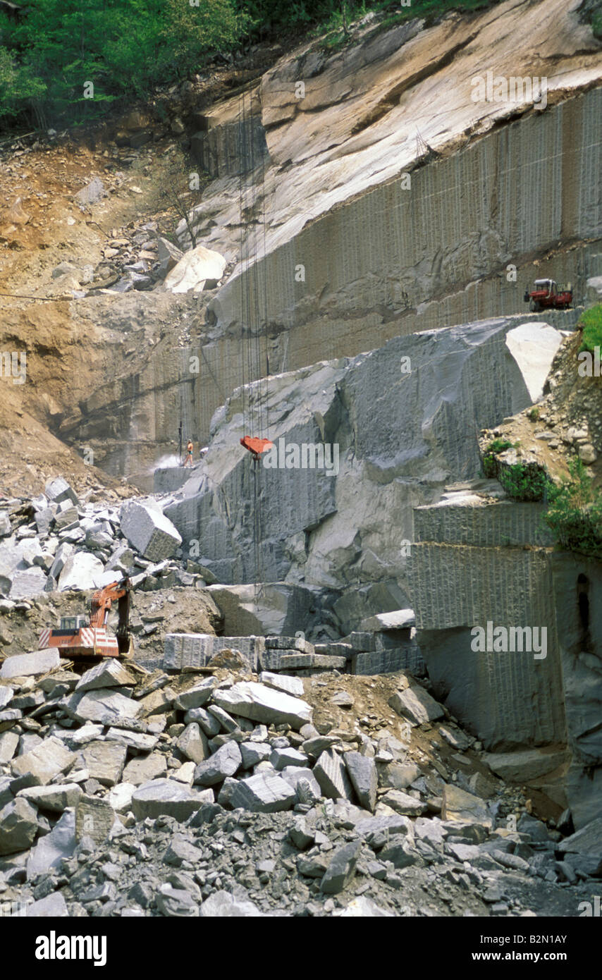 granite quarry, domodossola, Italy Stock Photo - Alamy