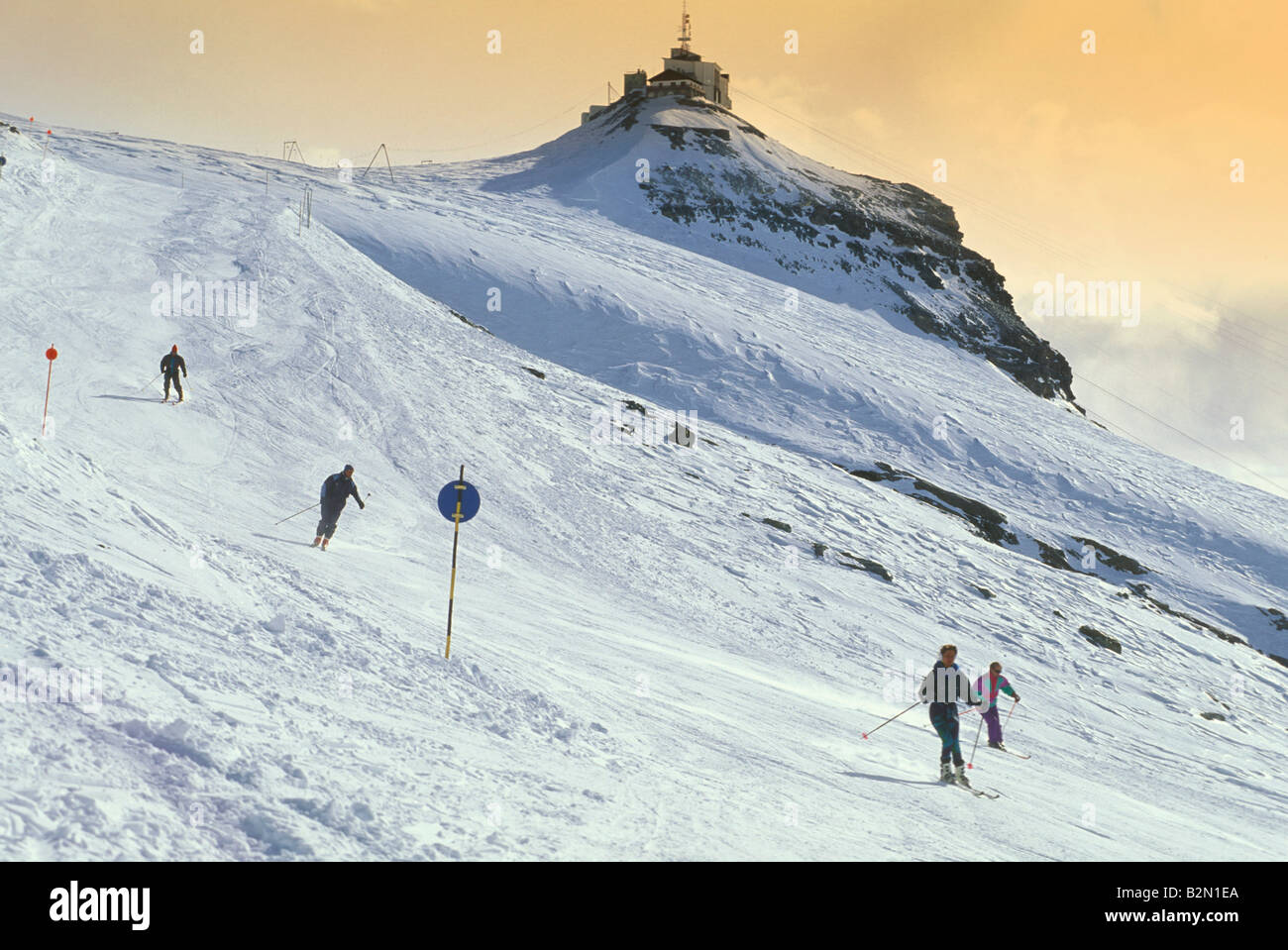 plateau rosa' ski slopes, breuil cervinia, Italy Stock Photo - Alamy