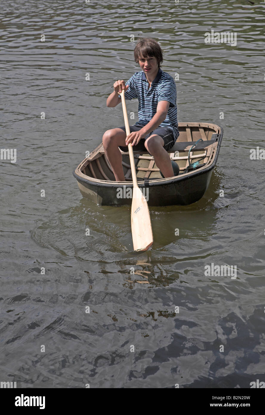 Boy Rowing Boat Stock Photos & Boy Rowing Boat Stock Images - Alamy
