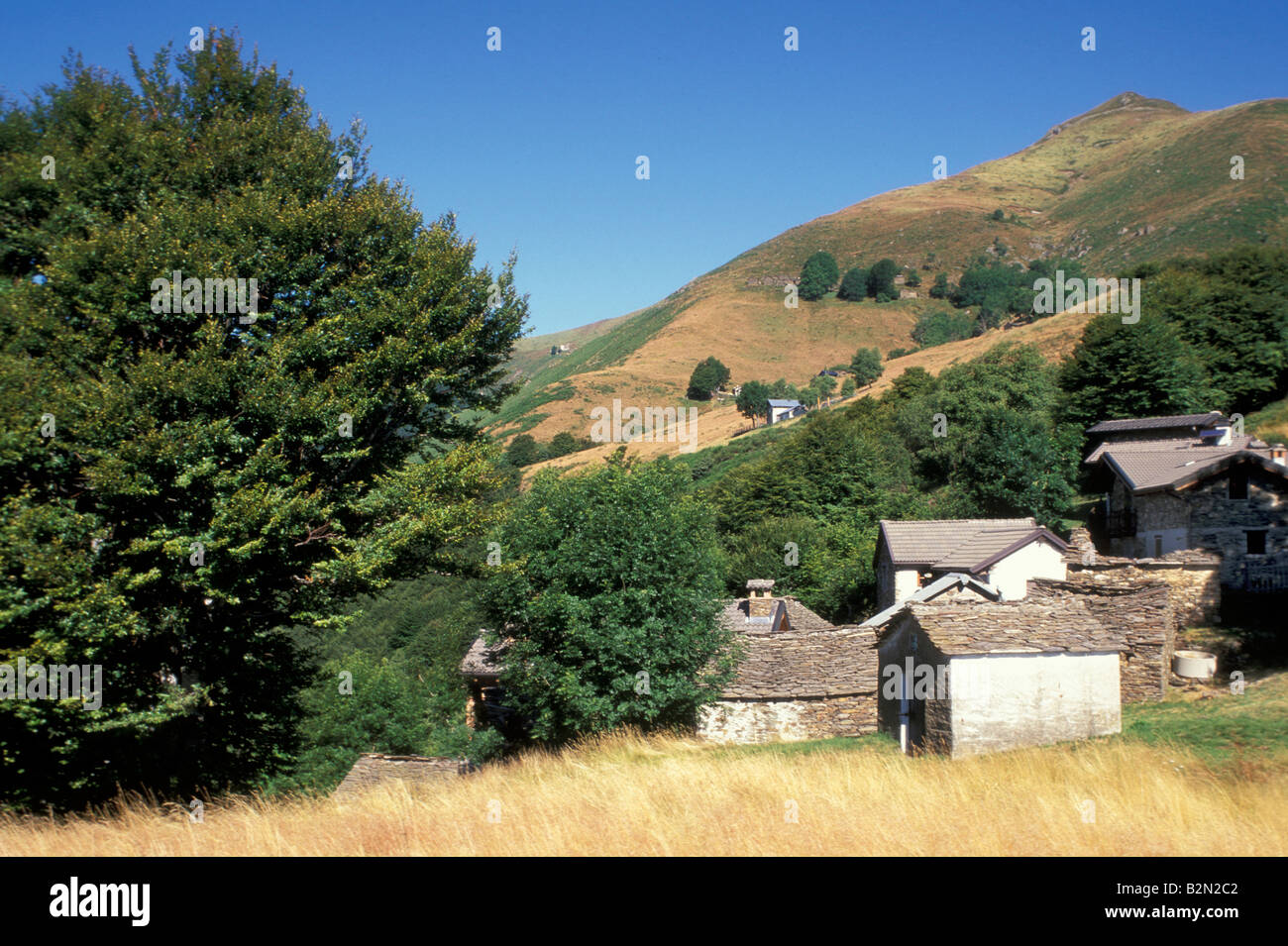 la piazza village, val grande national park, Italy Stock Photo - Alamy