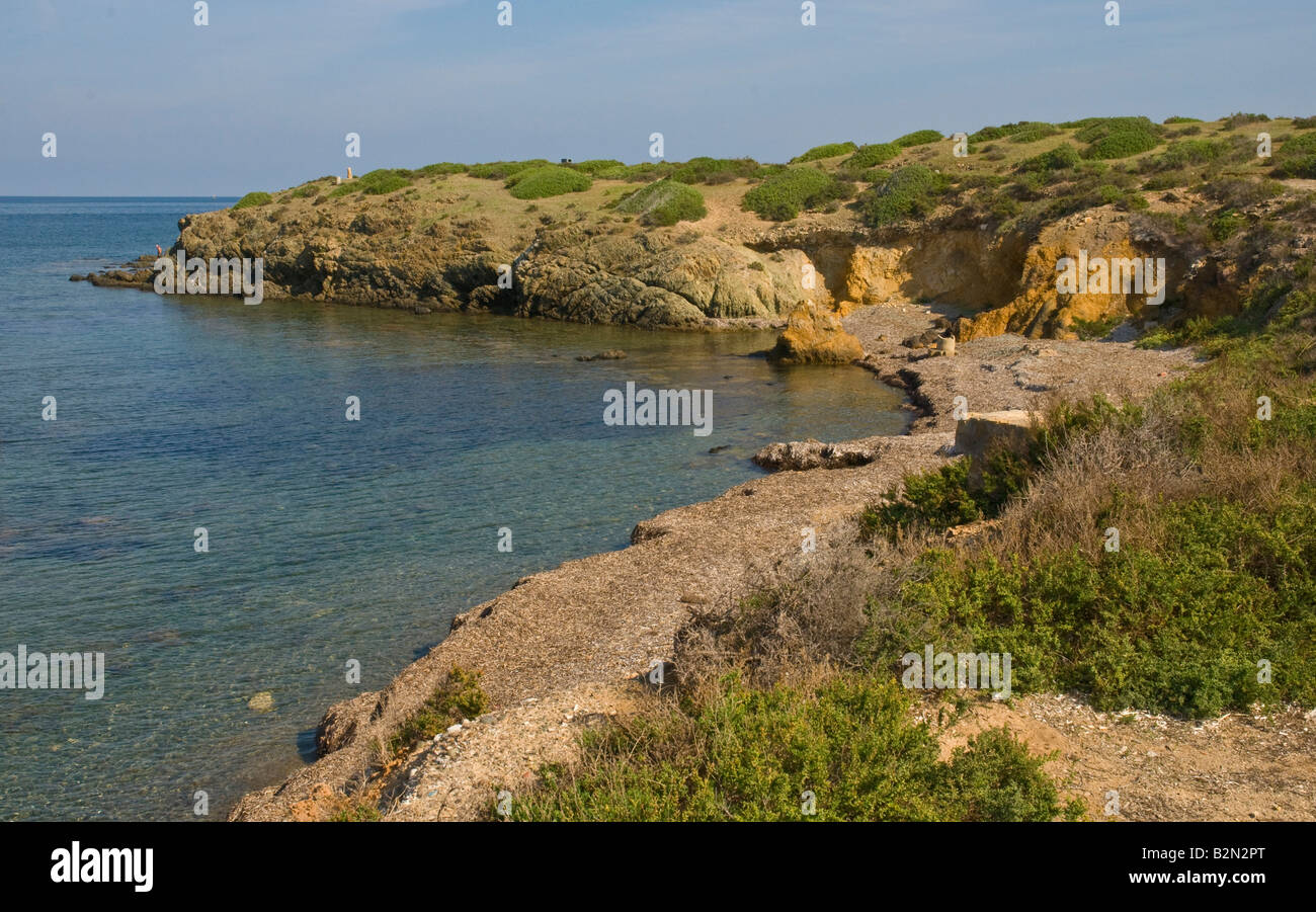 Coastline Isla Tabarca, Alicante Spain Stock Photo - Alamy