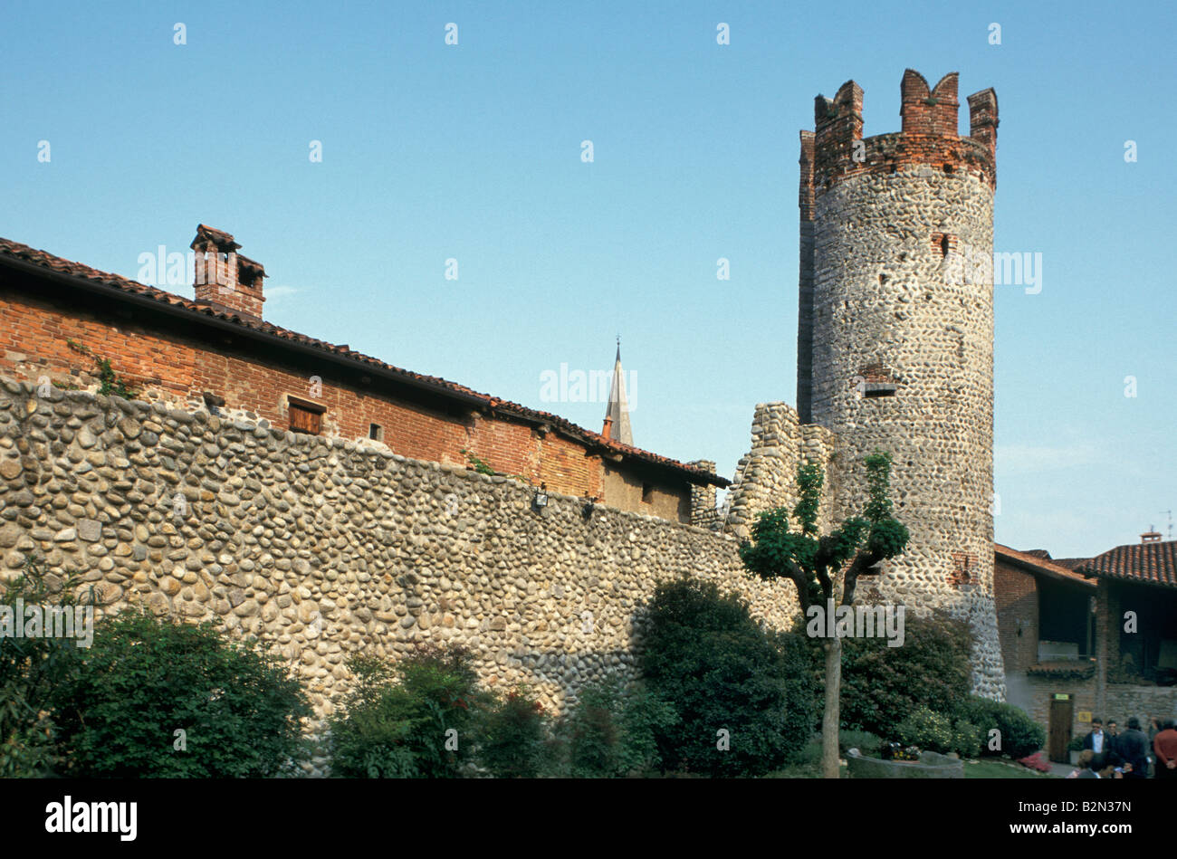ricetto partial view, candelo, Italy Stock Photo - Alamy