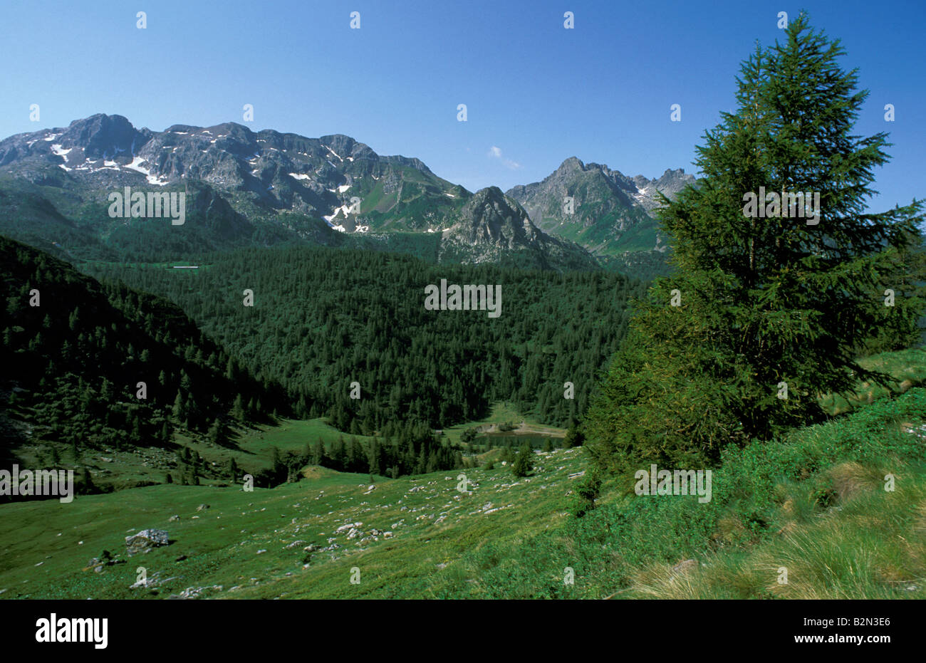 orobic alps from longo mountain refuge, eastern orobie mountains, Italy ...