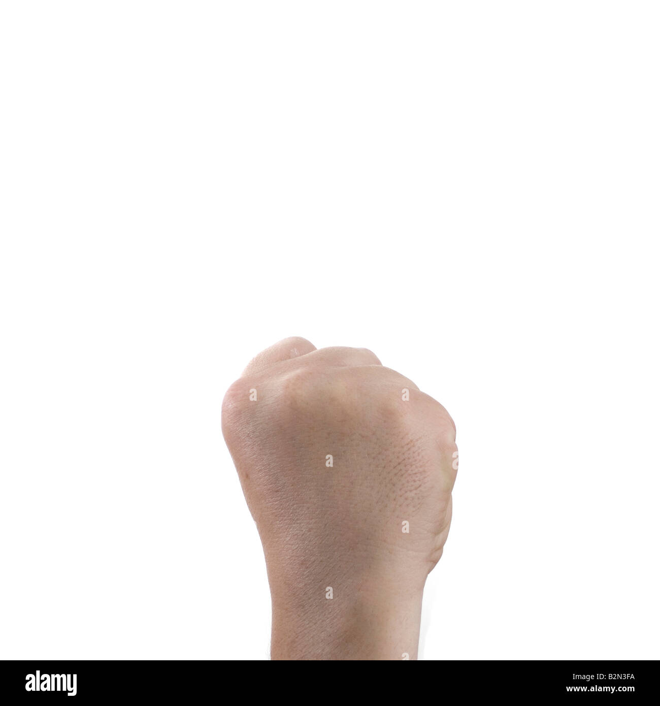 Hand in a clenched fist Stock Photo - Alamy