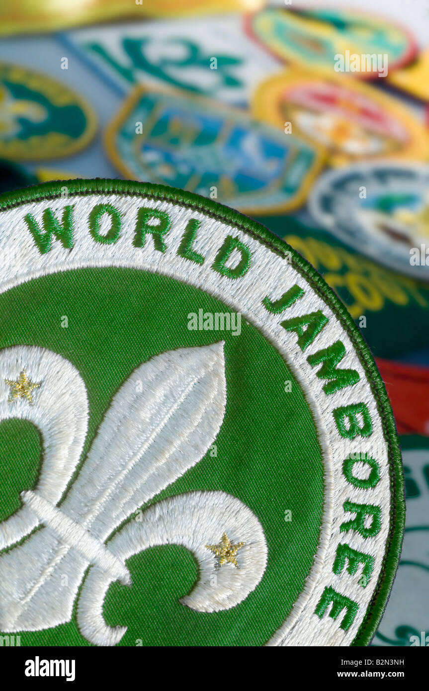 jamboree badge scout, Italy Stock Photo - Alamy