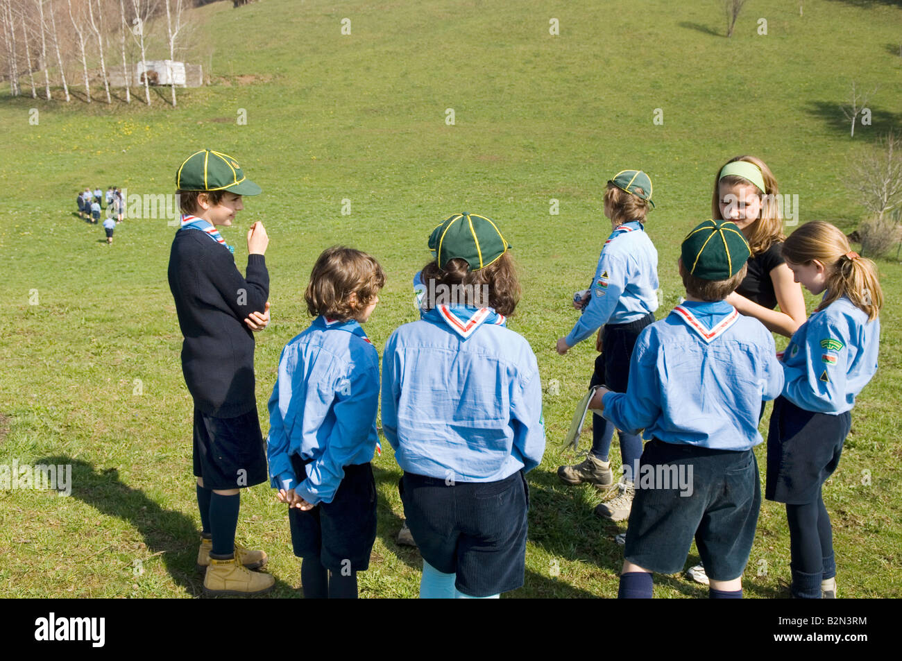 playing club scouts, sparavera mountain, Italy Stock Photo - Alamy