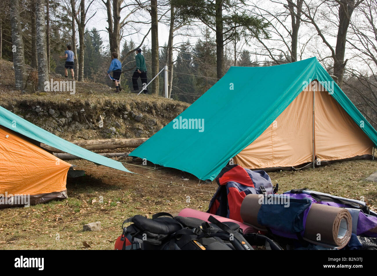 Boy scout tents hi-res stock photography and images - Alamy