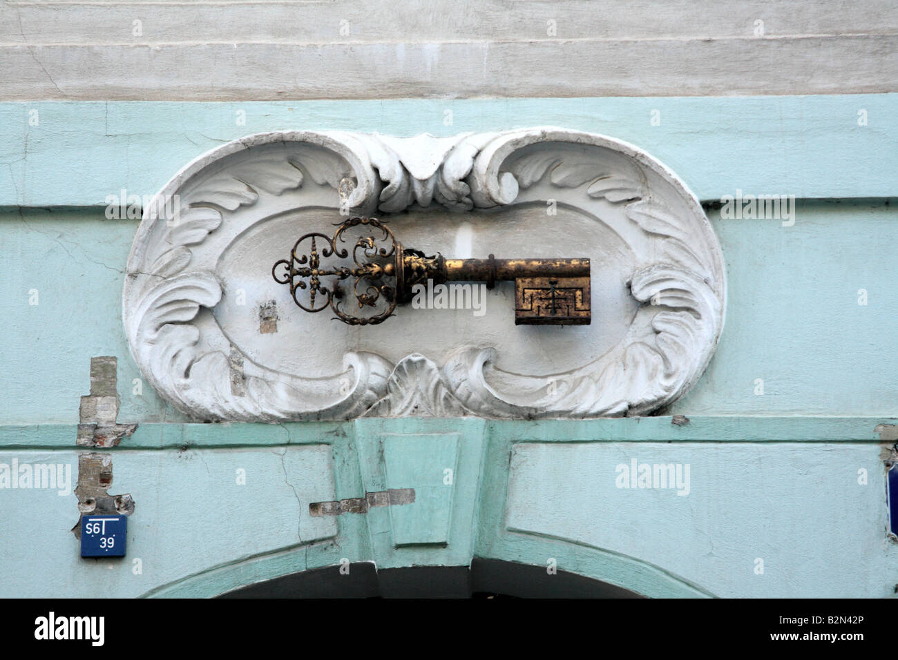 House of Golden Key Stock Photo - Alamy