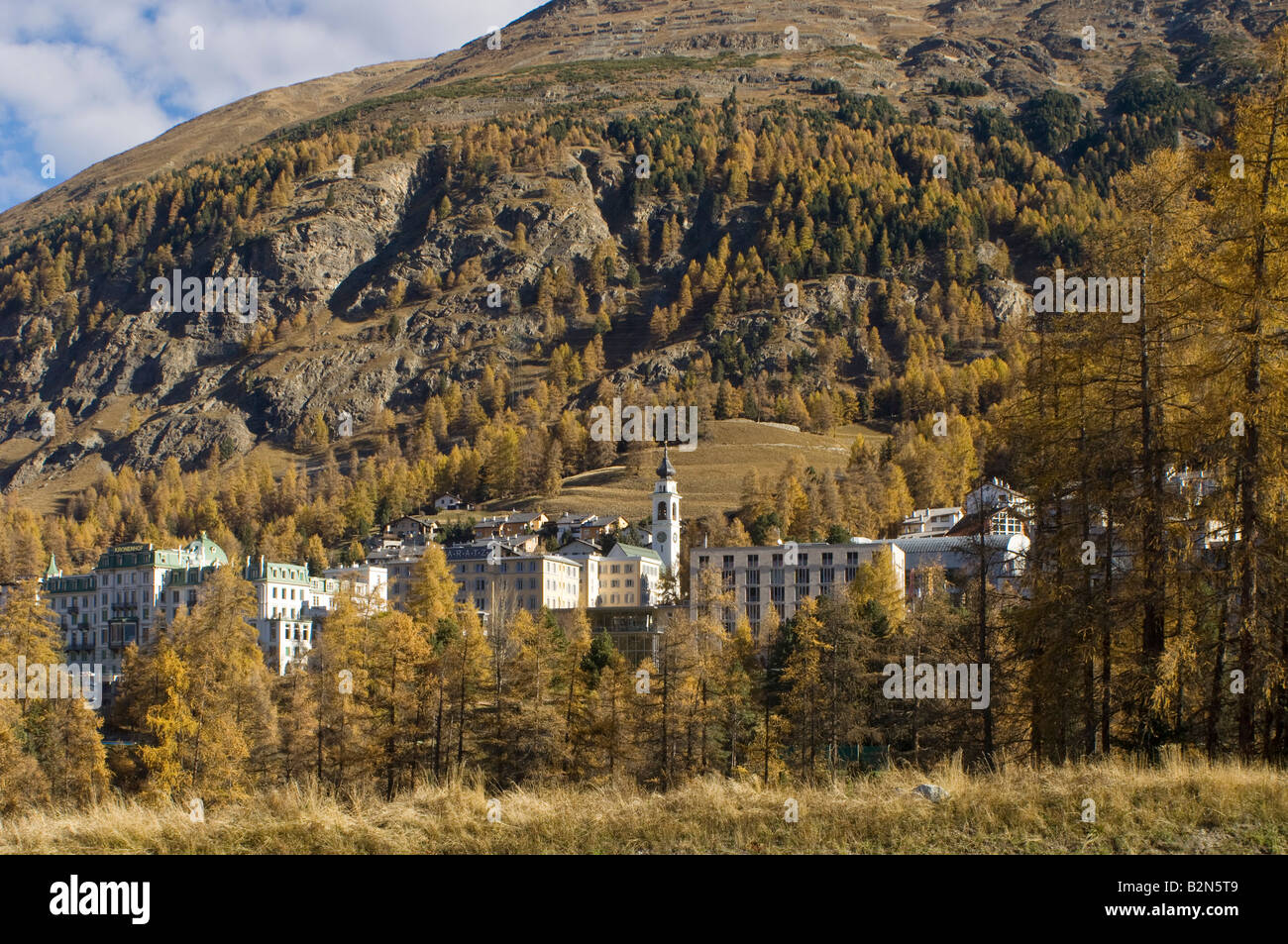 Pontresina village hi-res stock photography and images - Alamy