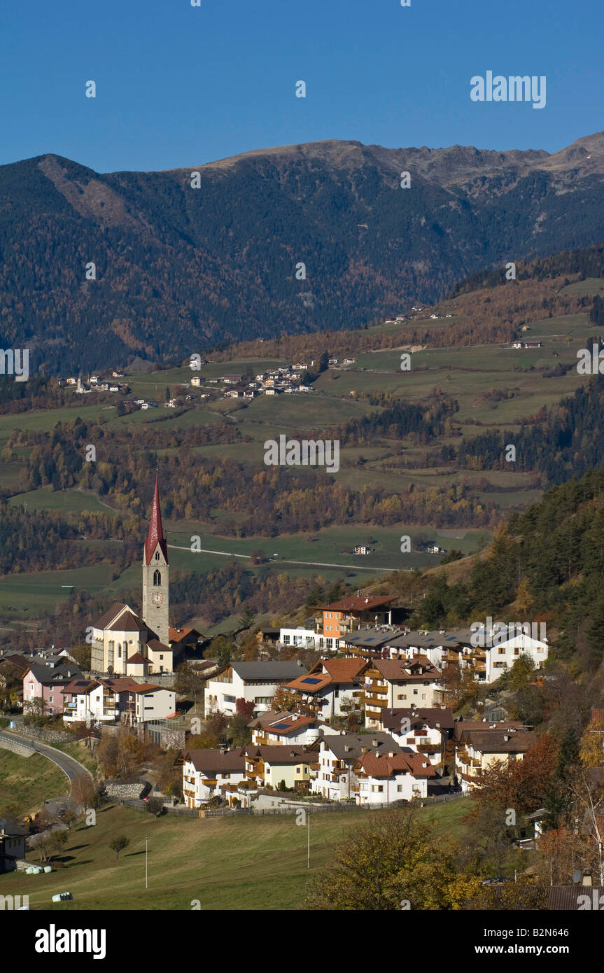 tiso (teis) village, funes valley villnoss, Italy Stock Photo - Alamy