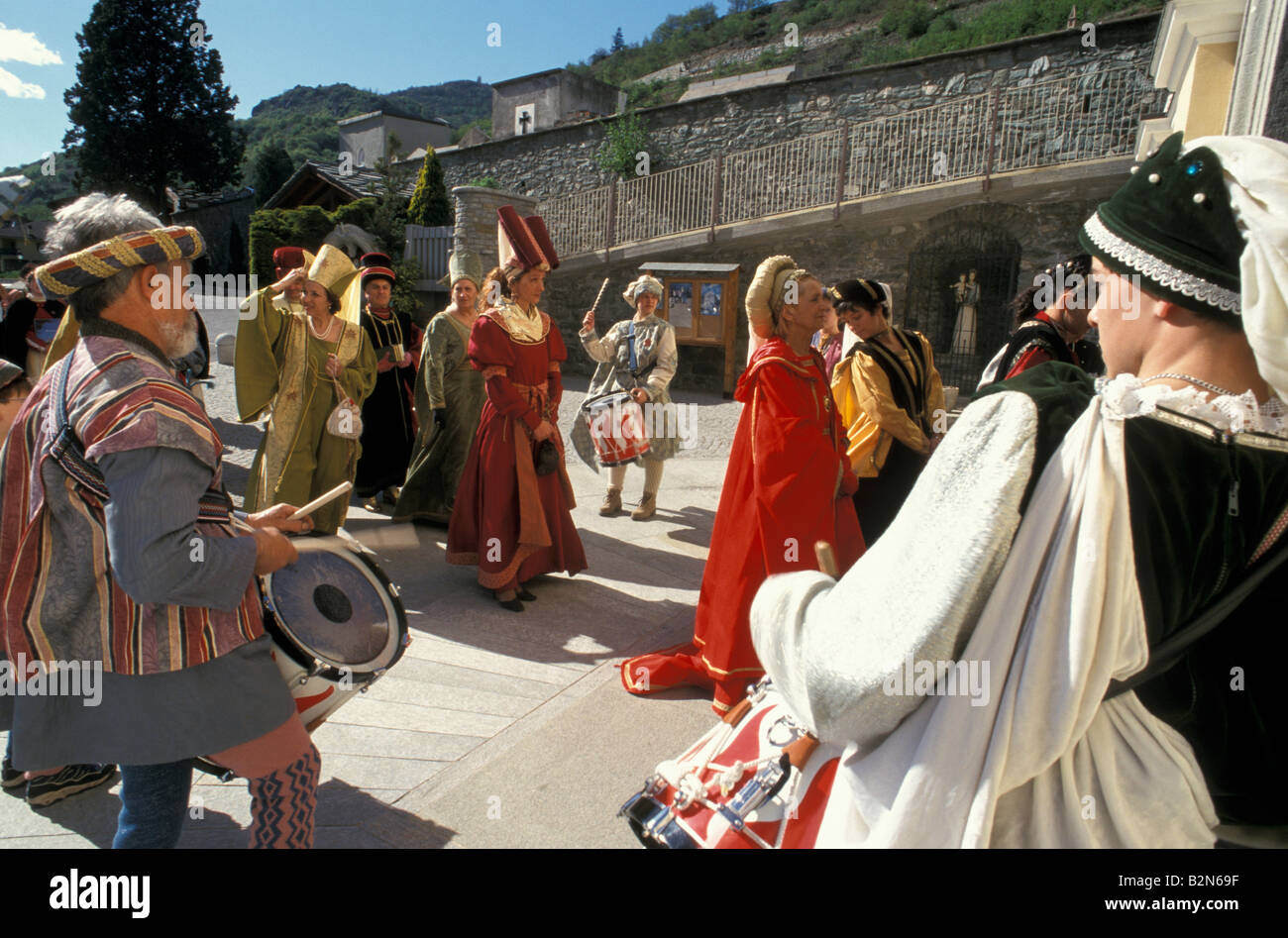 festa della franchigia, nus, Italy Stock Photo - Alamy
