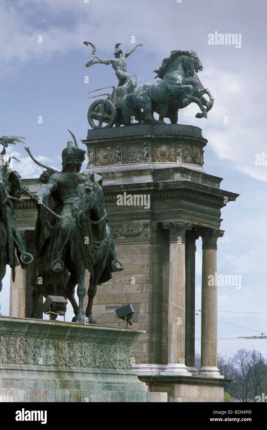 millenium monument and heroes' square, budapest, hungary Stock Photo ...