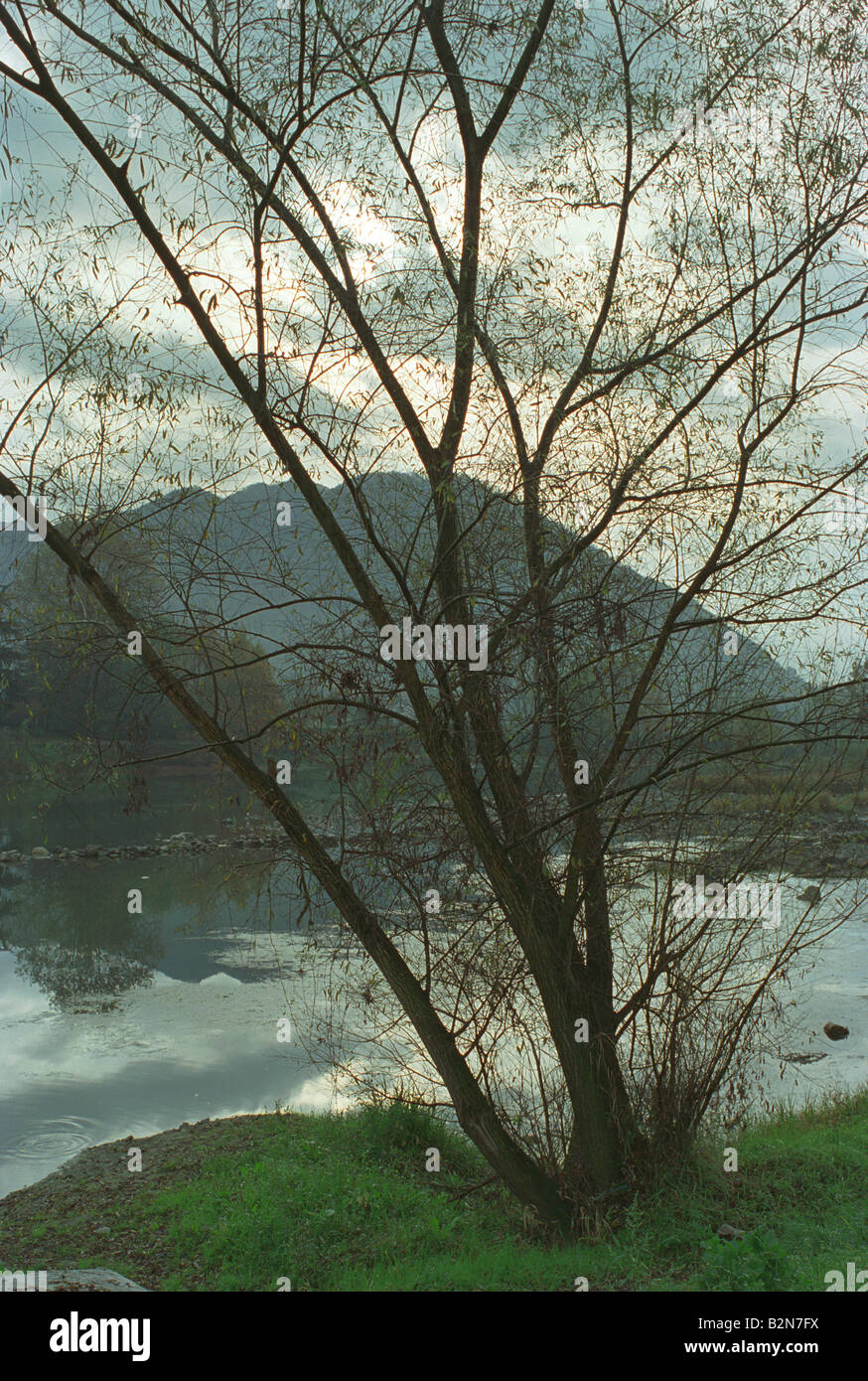 adda river, brivio, italy Stock Photo - Alamy