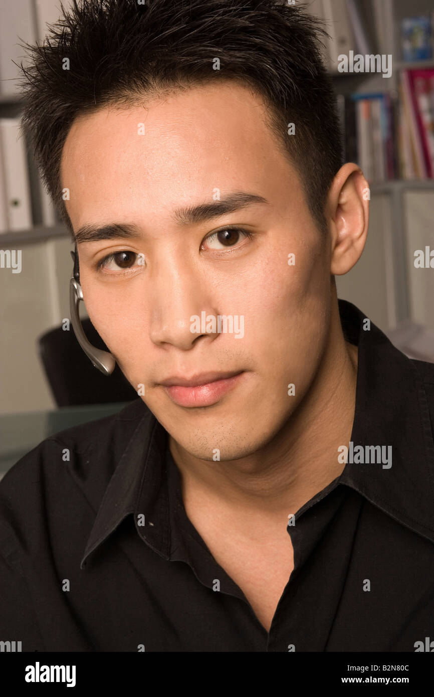 Close up male customer service representative hi-res stock photography ...