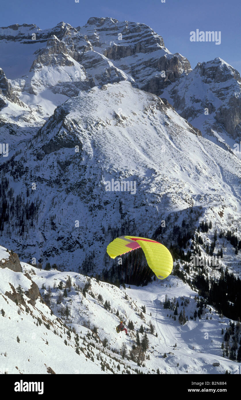 paragliding, pinzolo, italy Stock Photo - Alamy