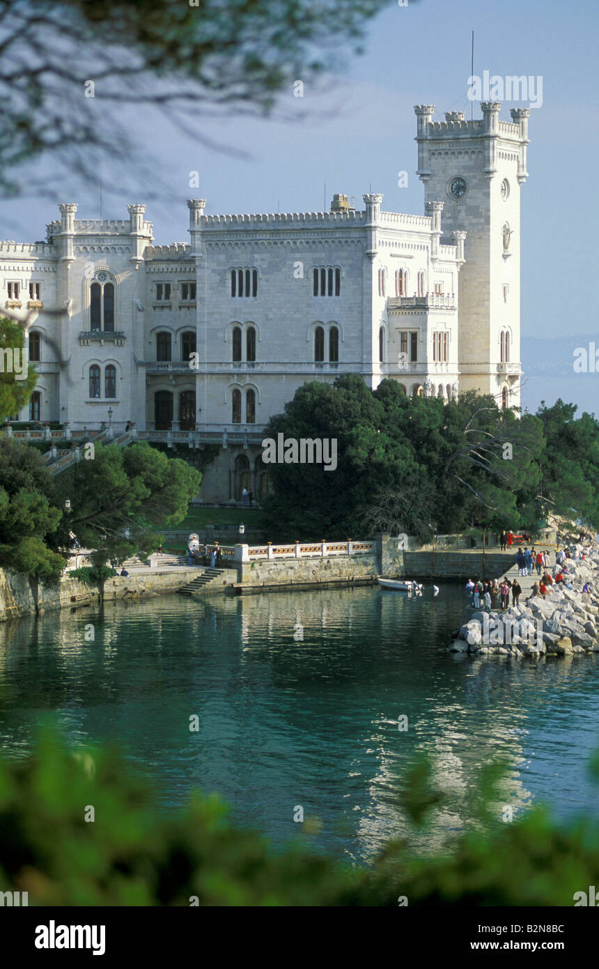 miramare castle, trieste, italy Stock Photo - Alamy